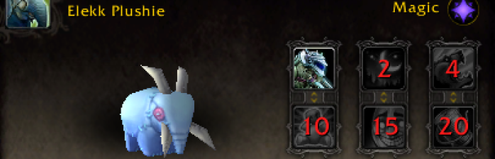 WoW Girl ~ Elekk Plushie